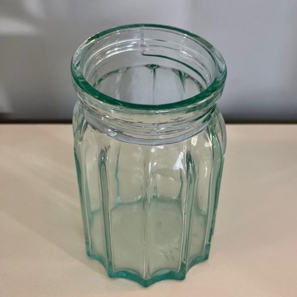 Accents | Vintage Aqua Italian Glass Jar 6 Tall X 4 Across | Poshmark